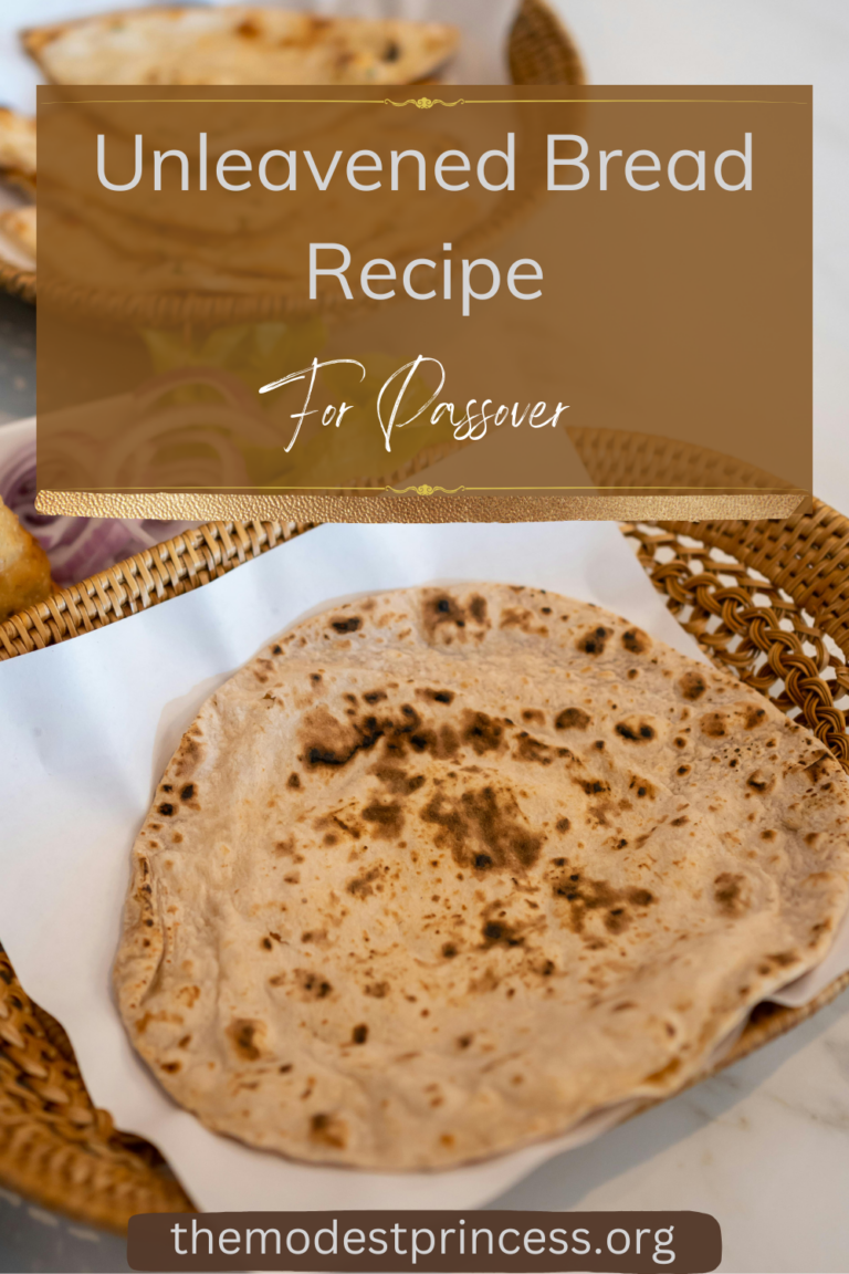 Unleavened Bread for Passover - The Modest Princess
